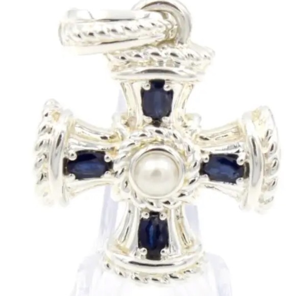 Judith Ripka | Jewelry | Judith Ripka Sterling Silver Blue Sapphire ...